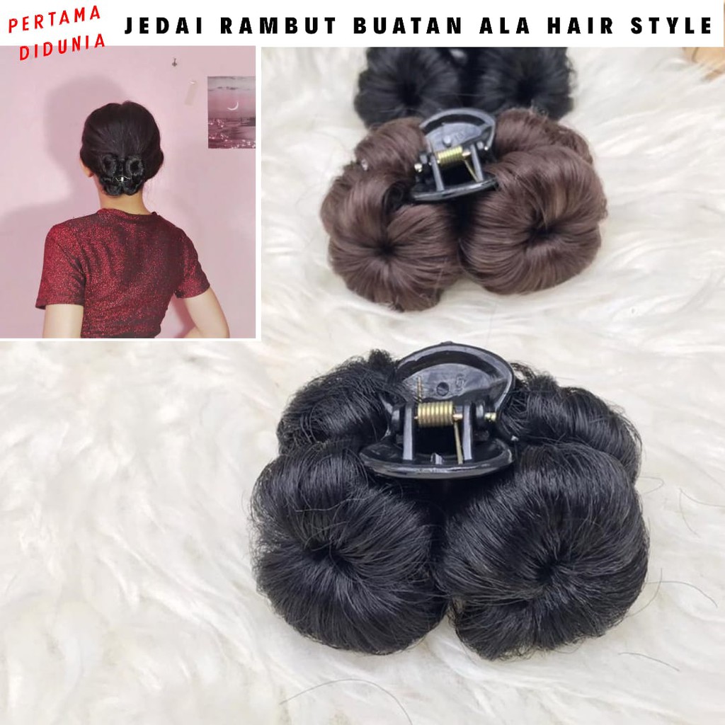 Jual nadiSSE Jedai Rambut Palsu Premium Quality/ Jepit Rambut Modern ...