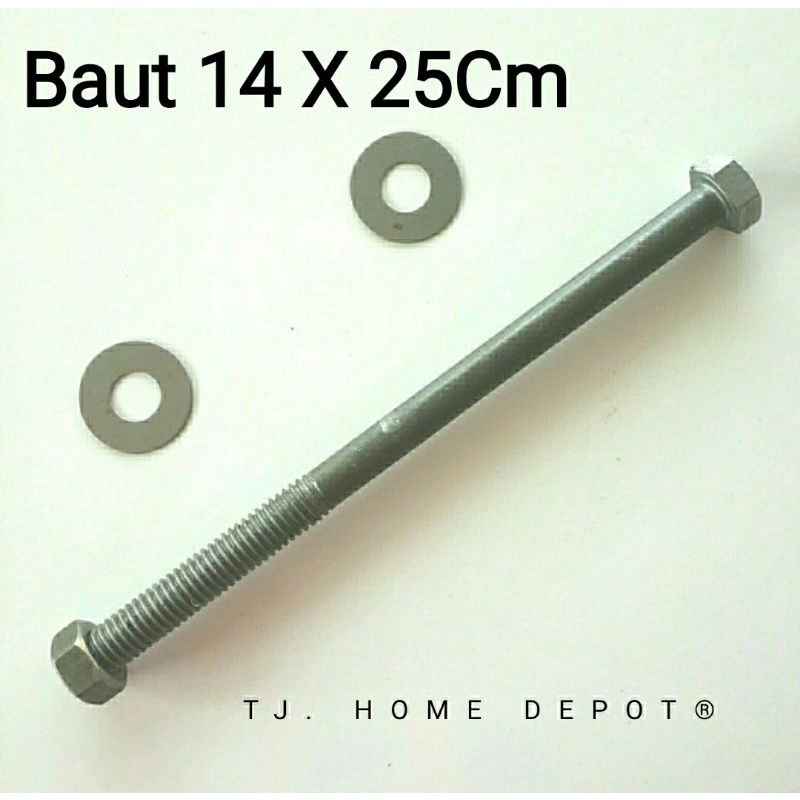 Jual Baut Panjang 3/8" X 10" Kunci 14 Panjang 25 Cm NC 3/8X10 | Shopee ...