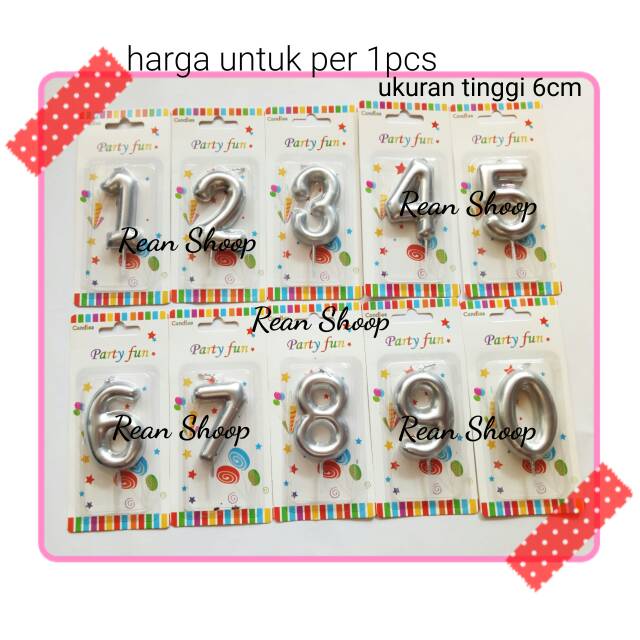 Jual Lilin angka ulang tahun happy birthday warna silver | Shopee Indonesia