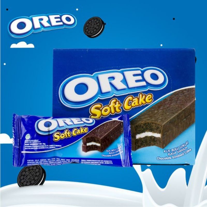 Jual Oreo Soft Cake Bolu Cokelat 16 gr - 1 Box Isi 12 pcs ( HARGA 1 BOX ...