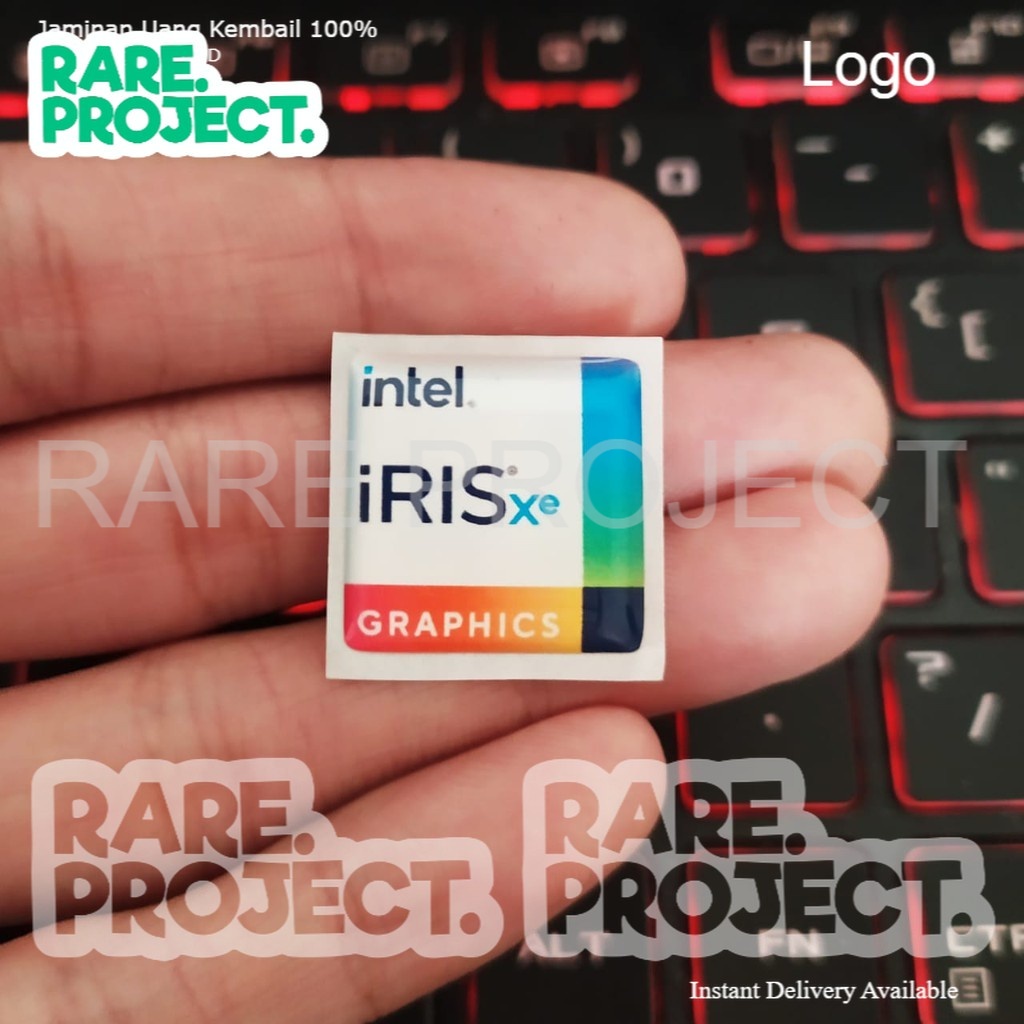 Jual STIKER INTEL IRIS STIKER TIMBUL LENTUR STIKER STIKER PC STIKER ...