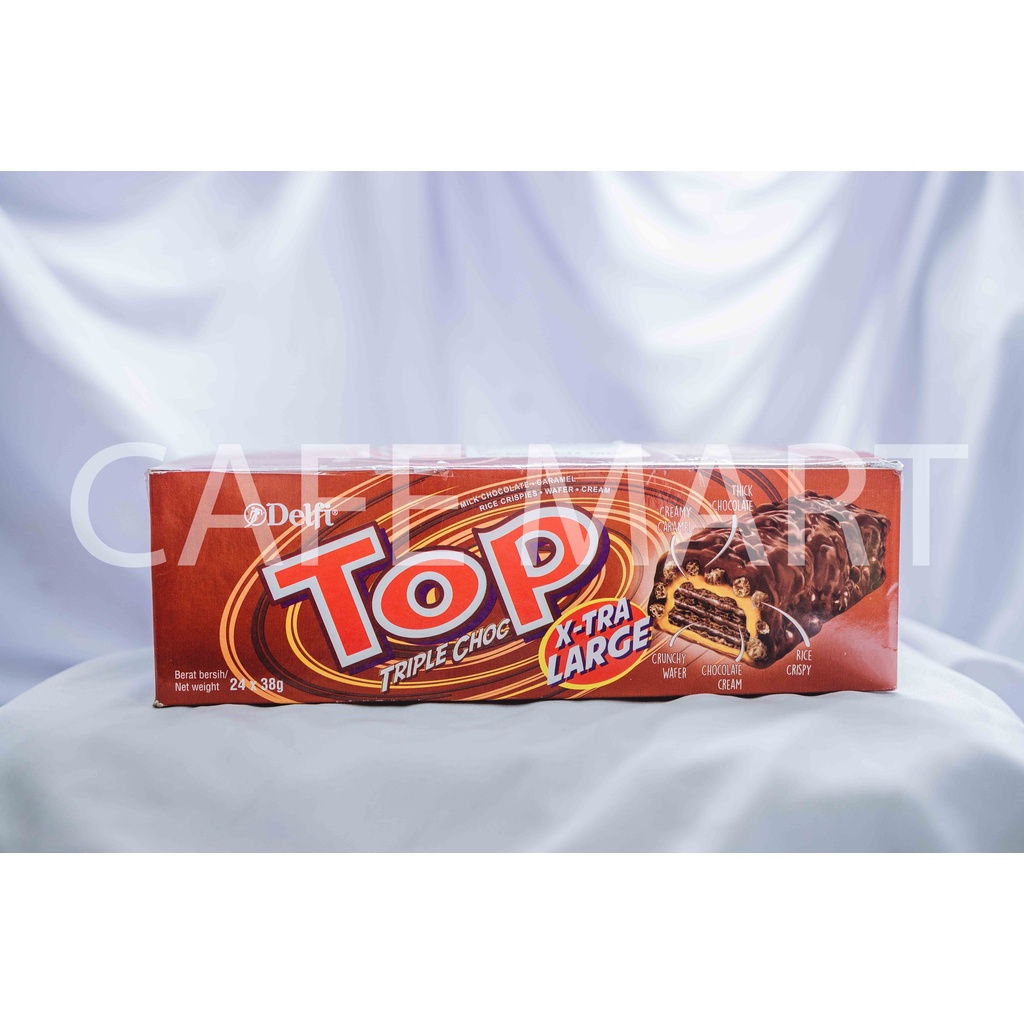 Jual DELFI TOP TRIPLE CHOCOLATE XTRA LARGE @38GRAM [1 DUS = 24 PCS ...