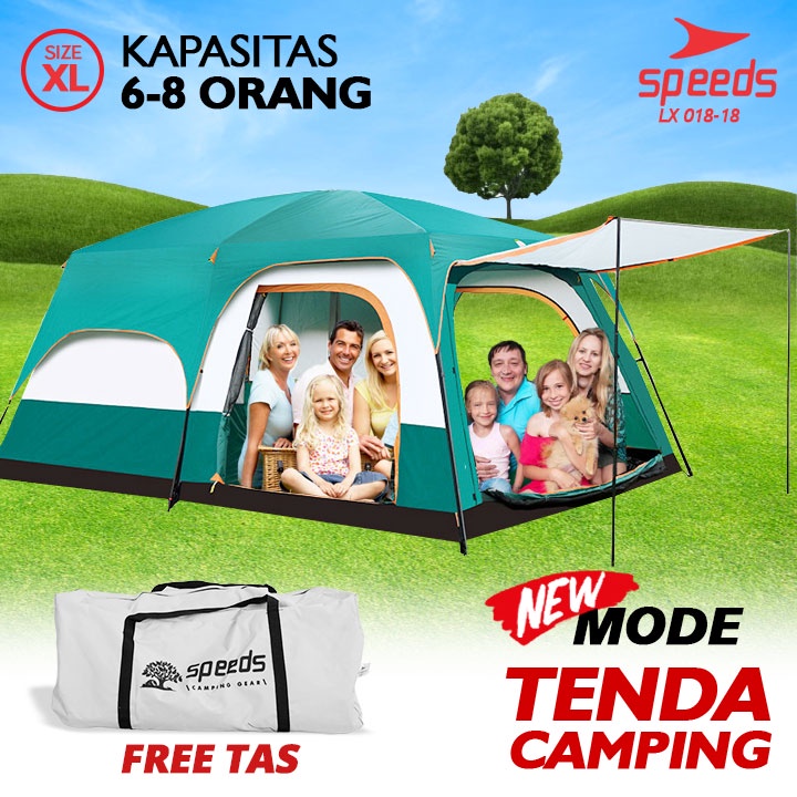 Jual SPEEDS Tenda Camping Double Layer Tenda Ukuran Ultralarge ...