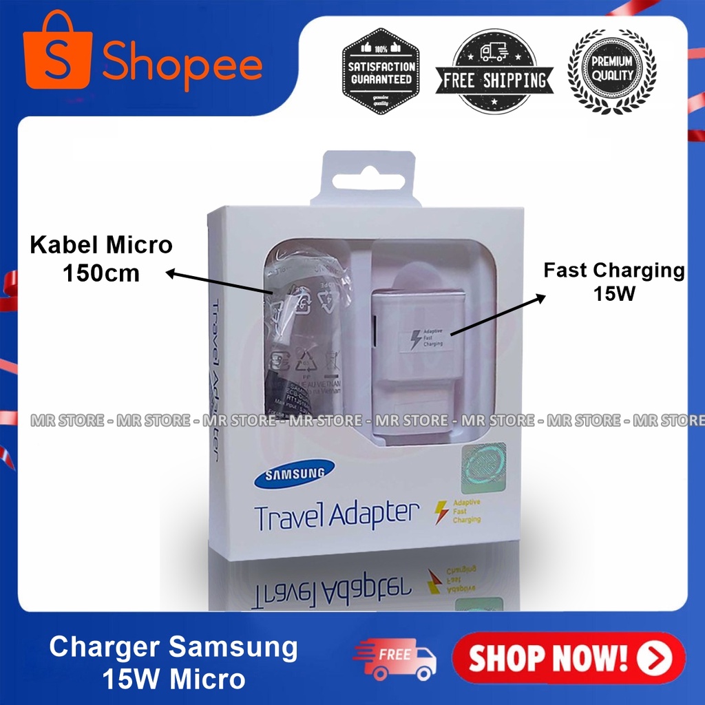 Jual Casan Samsung ORIGINAL fast charging 15W Micro USB Cable | Shopee ...
