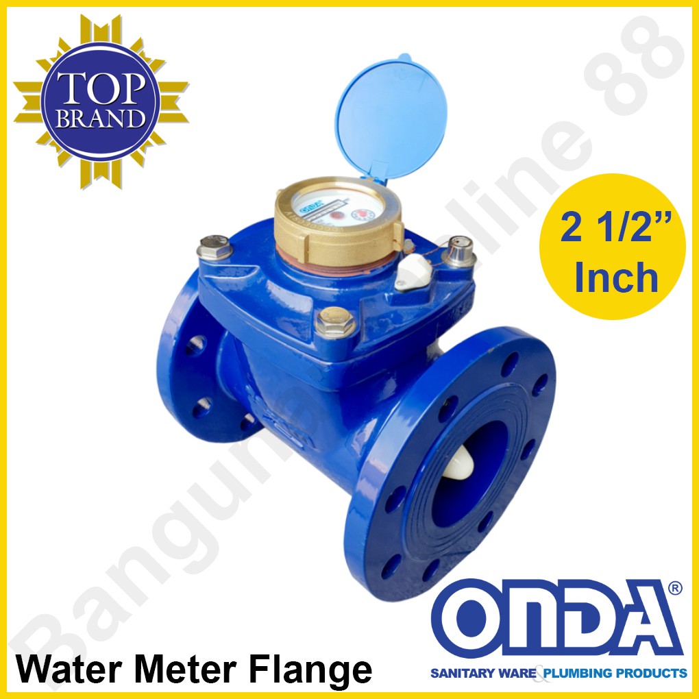 Jual Water Meter 2 1/2” inch Onda Meteran Air Flange Flow Meter | Shopee Indonesia