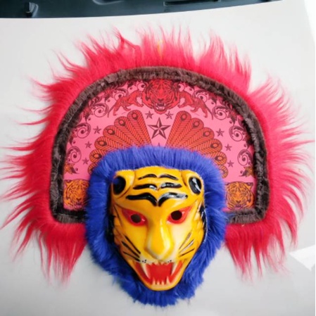 Jual TOPENG SPON HARIMAU BARONGSAI JARANAN Mainan Topeng Murah Cocok ...