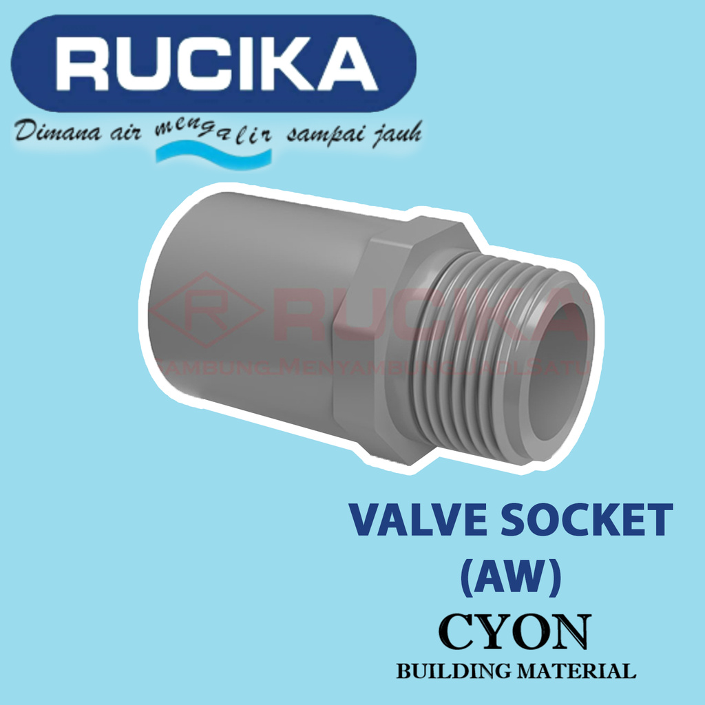 Jual RUCIKA VALVE SOCKET AW 2 1/2" SOCK DRAT LUAR SDL | Shopee Indonesia