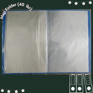 Jual Map Folder/ Document Keeper / Map Clear Holder F4 Folio 40 Lembar ...