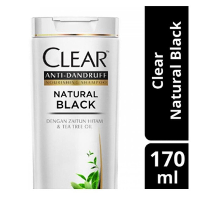 Jual CLEAR SHAMPOO NATURAL BLACK 170 ML | Shopee Indonesia