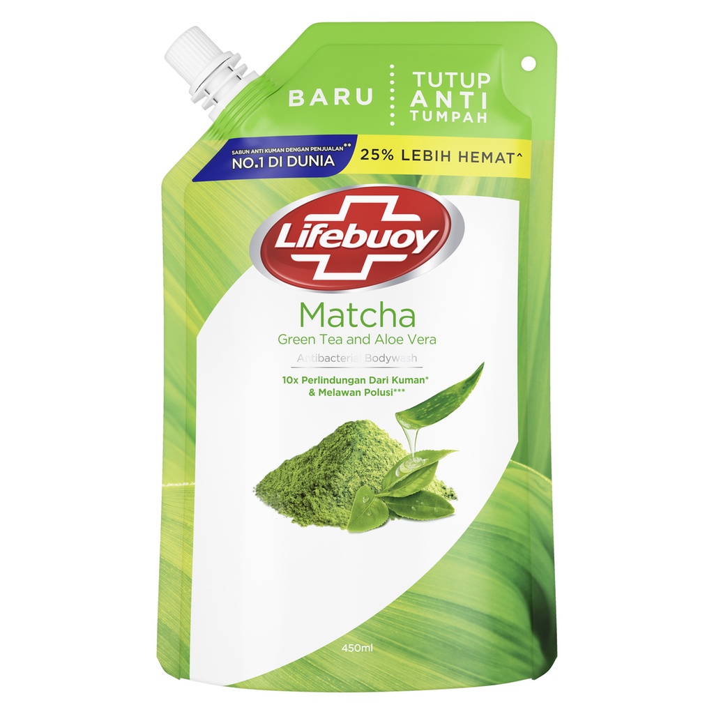 Jual Lifebuoy Body Wash Sabun Mandi Cair Matcha Refill 450ml / 250ml ...