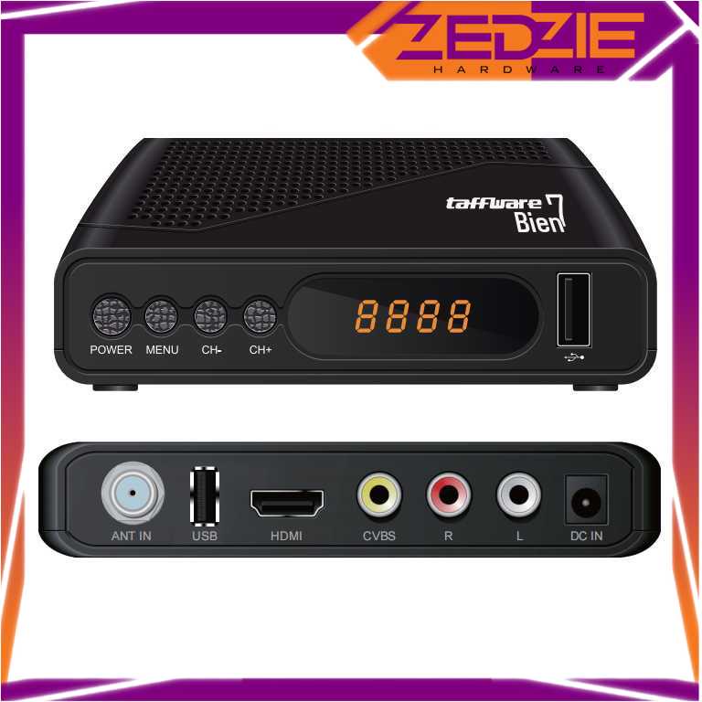Jual Taffware Bien7 Digital Satellite TV Box Receiver 1080P DVB-T2 ...
