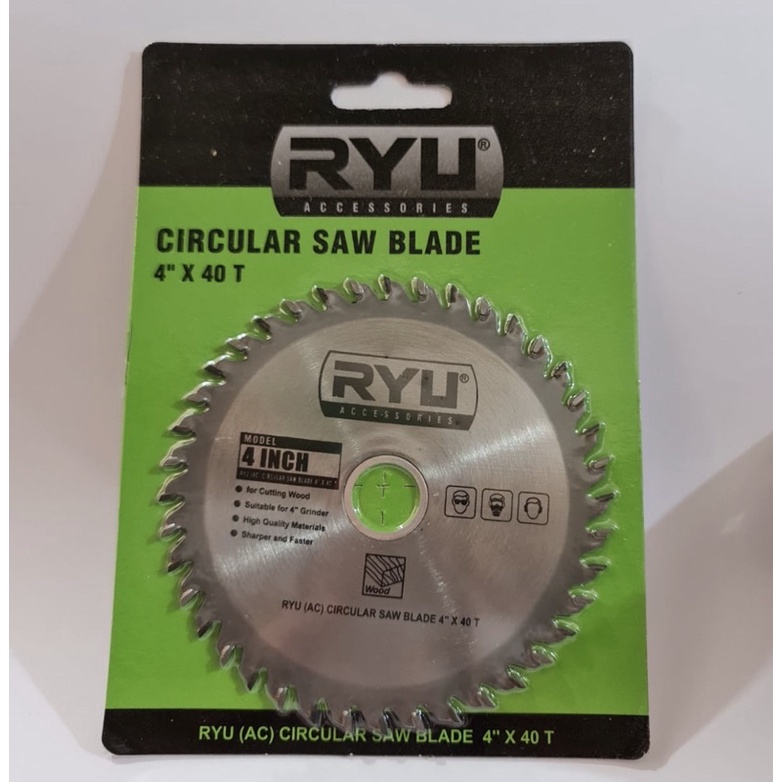 Jual Mata Pisau Kayu RYU Circle Circular Saw 4 Inch 40T Wood Circular ... Jual Mata Pisau Kayu RYU Circle Circular Saw 4 Inch 40T Wood Circular ...