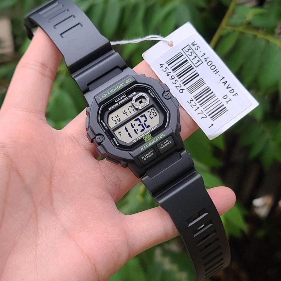 Jual JAM TANGAN PRIA. CASIO WS-1400H-1A WS1400H-1A DIGITAL ORIGINAL ...