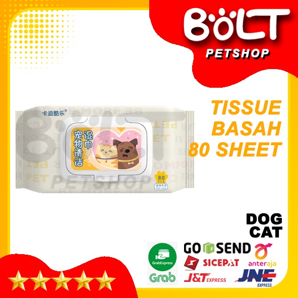 Jual WET TISSUE 80 LEMBAR Tissue Basah Kucing Tissue Basah Anjing ...