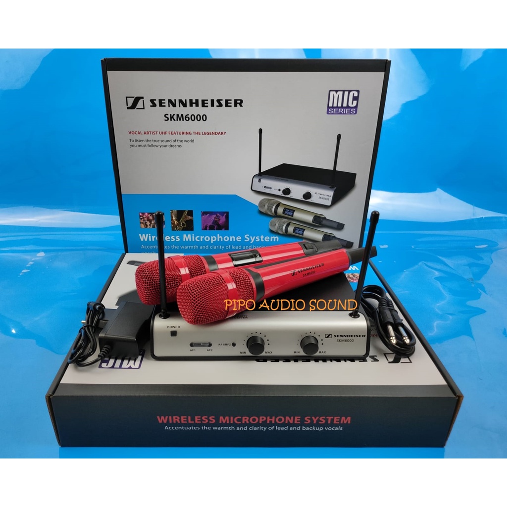 Jual Mic wireless Skm 6000 Merah / Sennheiser Skm 6000 Merah | Shopee ...