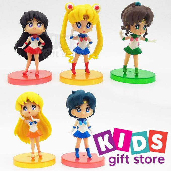 Jual Sailor Moon Figure Set 5Pcs - Mainan Figur Outletandara | Shopee ...