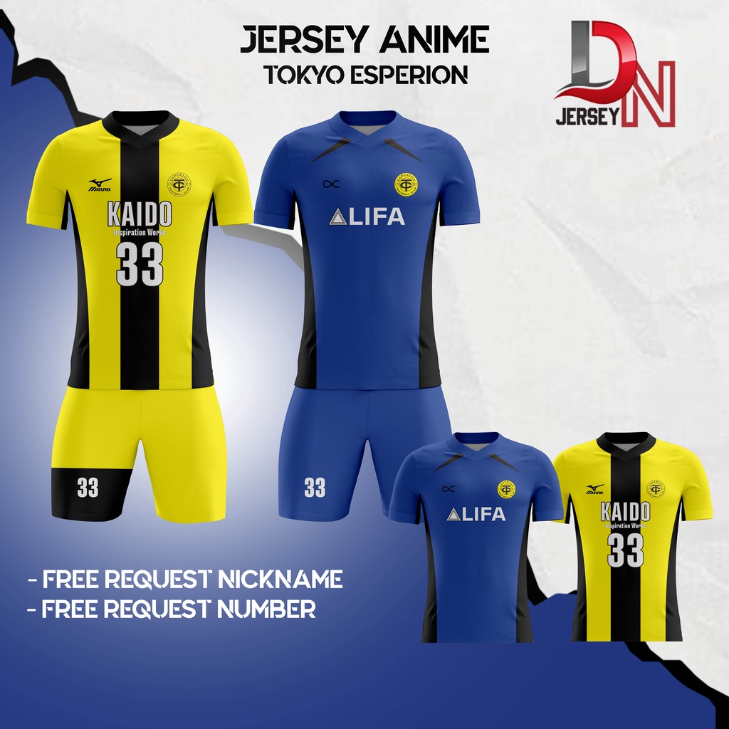 Jual JERSEY Baju Kaos Anime Tokyo Esperion UPDATE TERBARU (free request ...