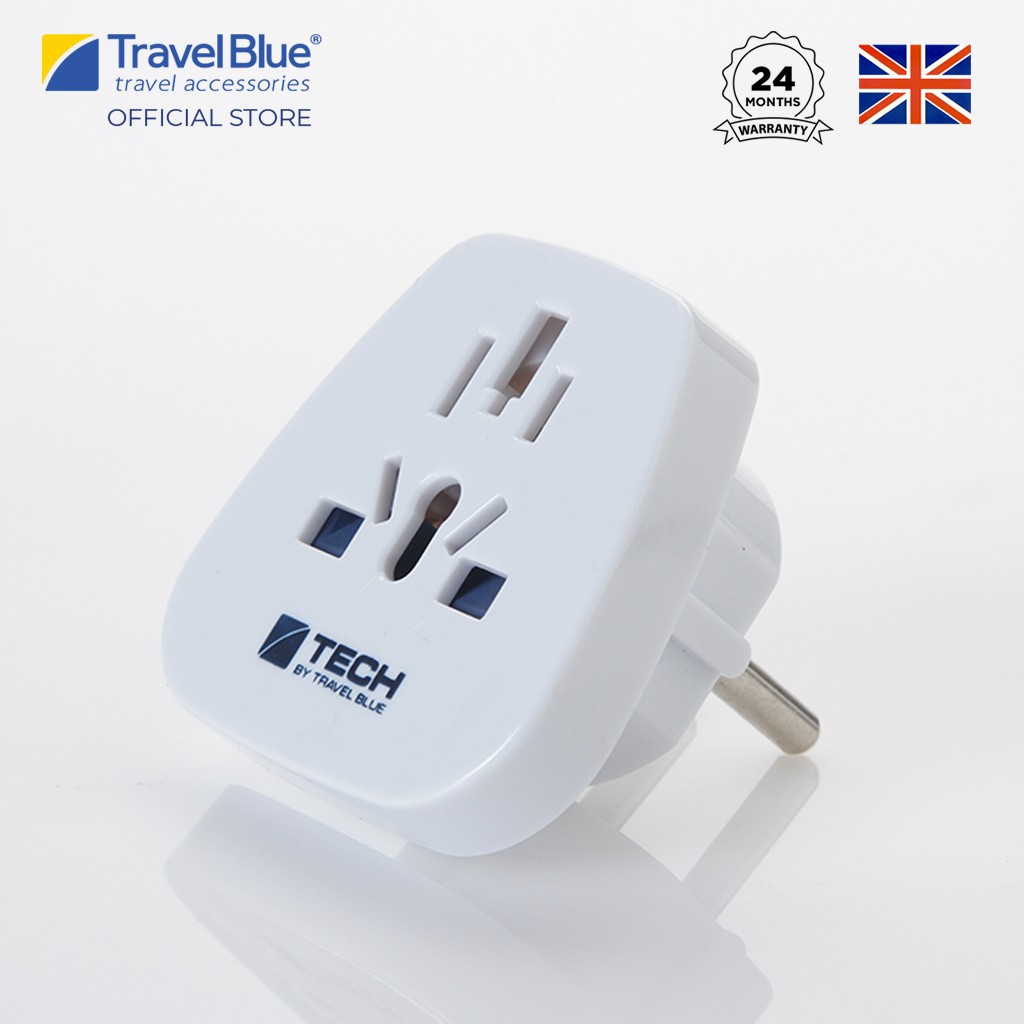 Travel Blue Universal Travel Adaptor (Europe, Indonesia)TB901 | Shopee ...