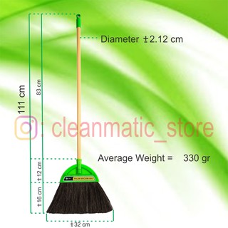 Clean Matic - Sapu Ijuk ( Palm Broom ) | Shopee Indonesia