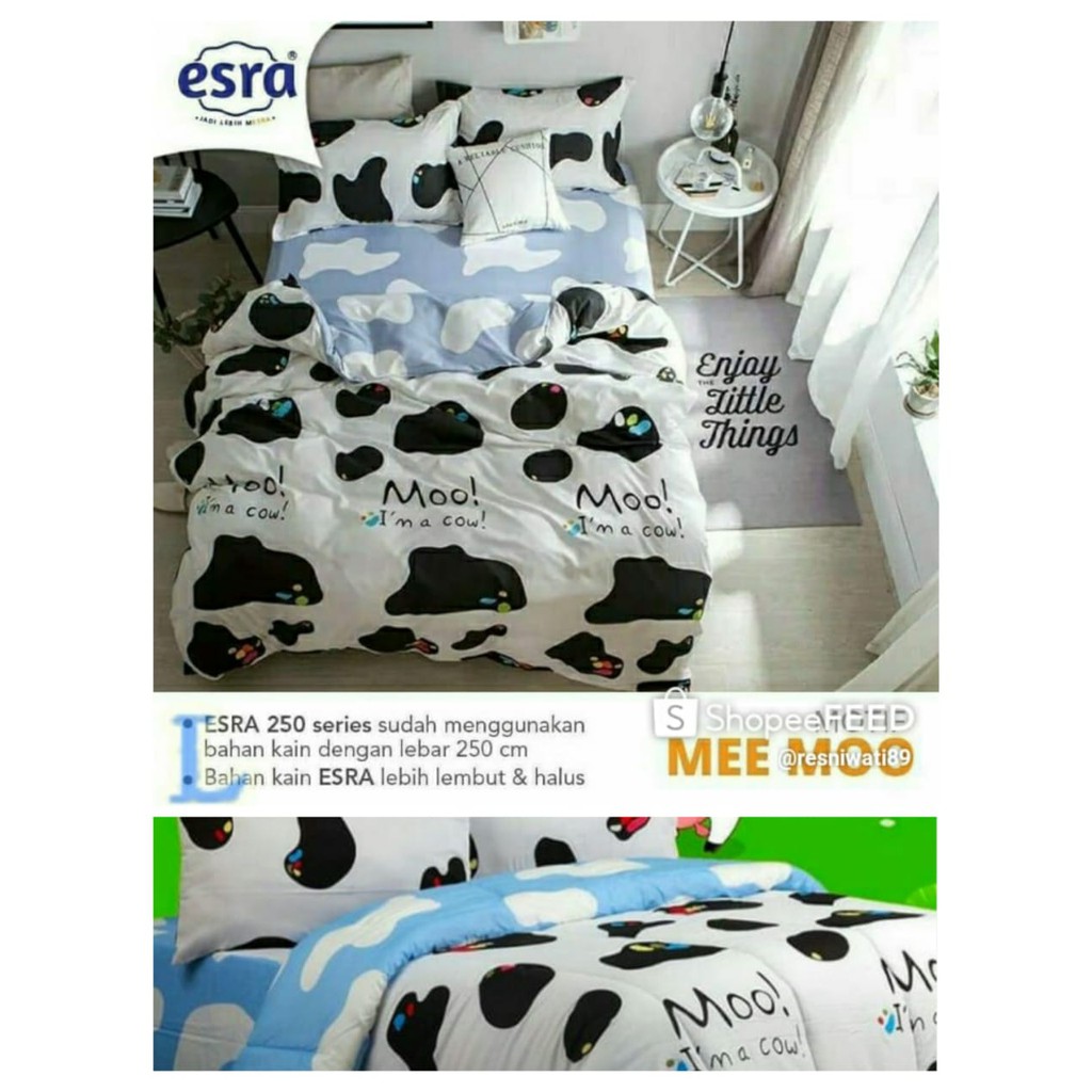 SPREI MOO SAPI COW HANDMADE STAR MURAH DEWASA SEPRAI MOTIF TERBARU ...