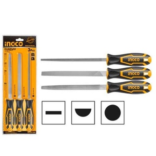 Jual Kikir Besi INGCO HKTFS1308 Set 3 Pcs 8 Inch Gagang Karet Alat ...