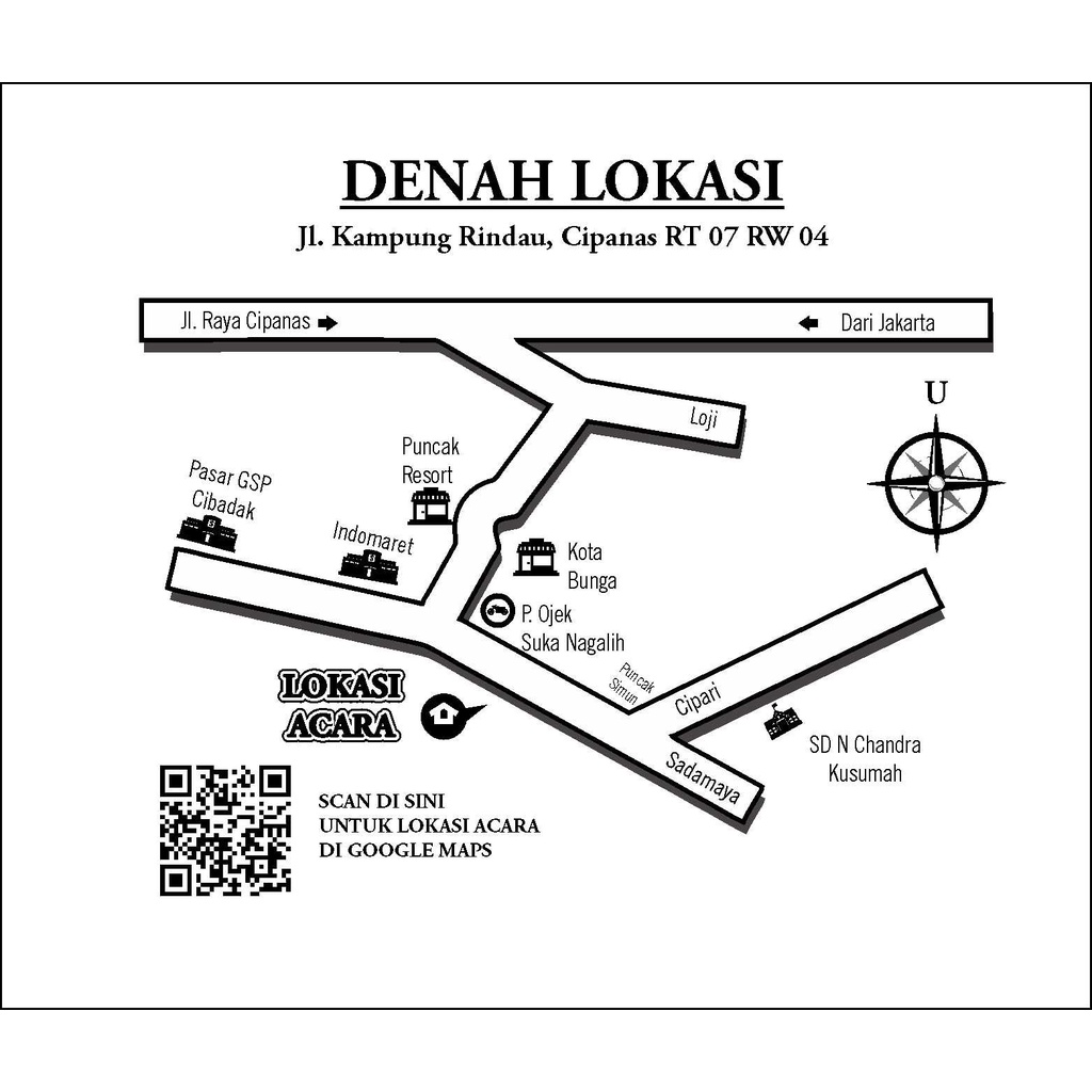 Jual Biaya Setting Denah lokasi untuk Undangan | Shopee Indonesia