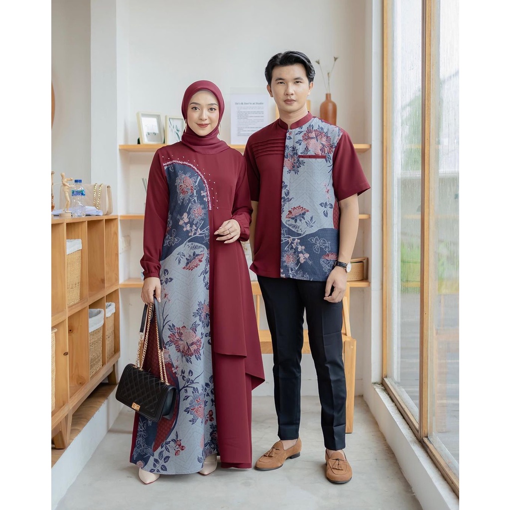 Jual READYSTOCK FAIZA dress payet, najma abaya payet, najma batik ...