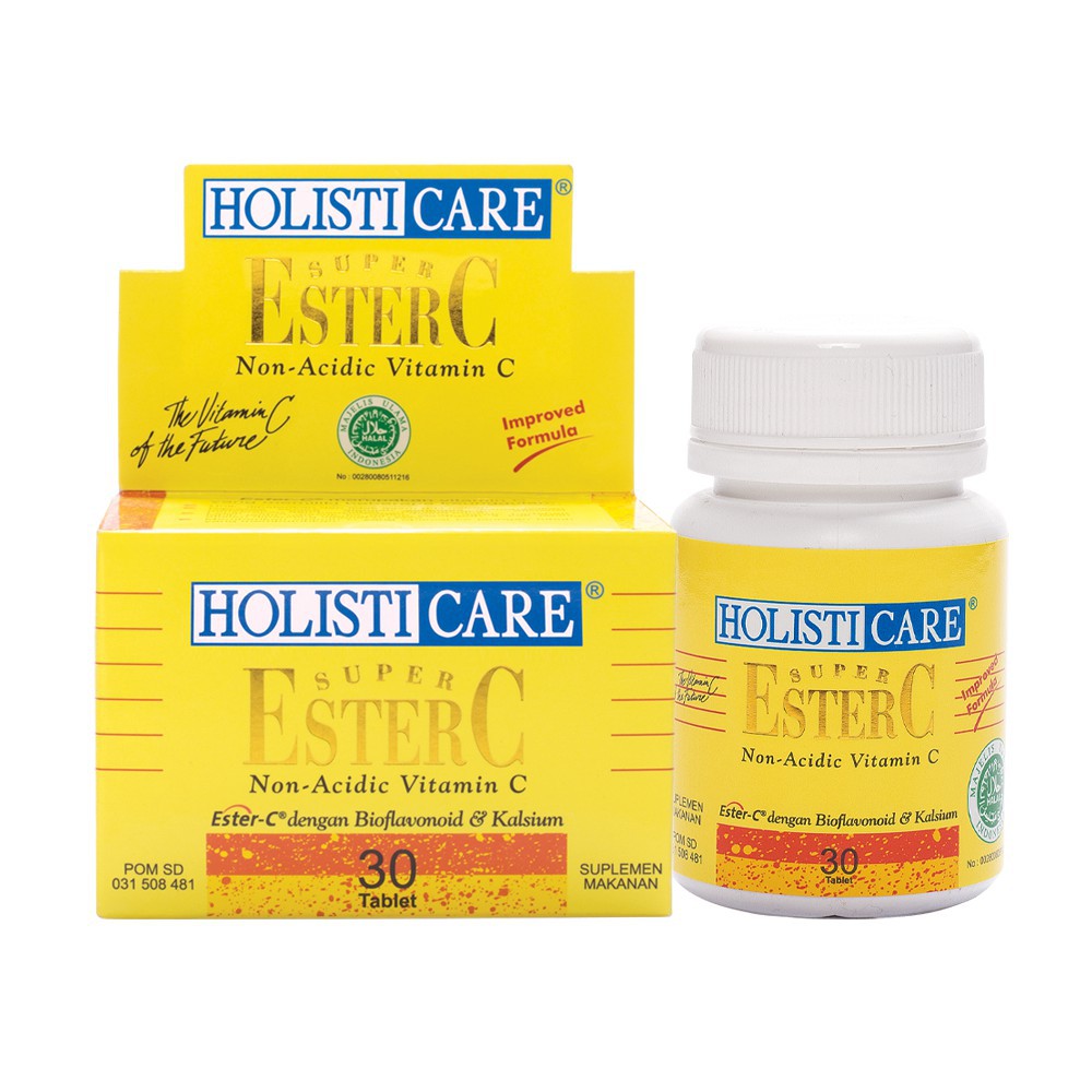 Jual HOLISTICARE ESTER C BOTOL (30 TABLET) | Shopee Indonesia