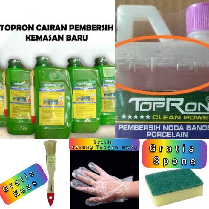 Jual TOPRON PEMBERSIH LANTAI KAMAR MANDI KLOSET PORCELAIN KERAMIK ...