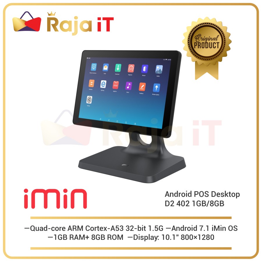 Jual IMIN Android POS Desktop D2 402 1GB/8GB Mesin Kasir Android 7.1 10" | Shopee Indonesia
