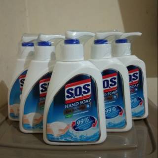 Jual Hand soap / sabun cuci tangan SOS botol pump 200ml | Shopee Indonesia