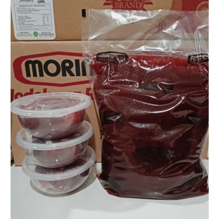 Jual selai morin strawberry 170 gr repack/strawberry jam 170 gr ...