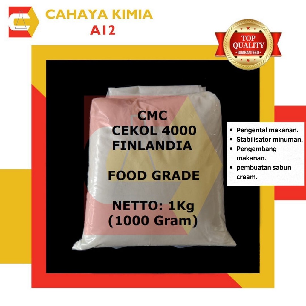 Jual Carboxy Methyl Cellulose Finlandia / CMC FOOD GRADE 1 Kg ex CEKOL ...