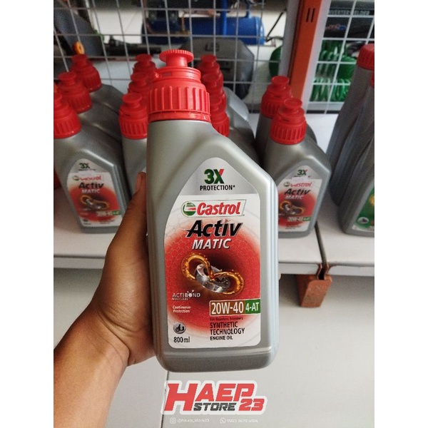 Jual OLI CASTROL ACTIV MATIC 20W-40 API SL JASO MB 800ML | Shopee Indonesia