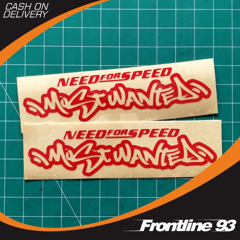 Jual Cetak Cutting Sticker Logo Need For Speed Most Wanted Custom ...