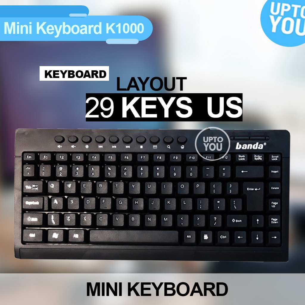 Jual Mini Keyboard Komputer MULTIMEDIA Laptop Desktop - K1000 ...