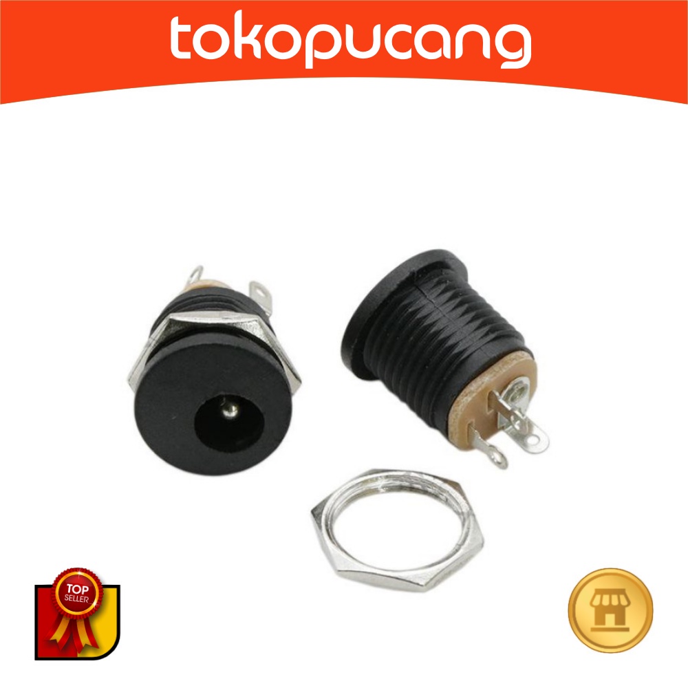 Jual Soket Socket Drat PVC DC female cewek Bulat jack power konektor ...
