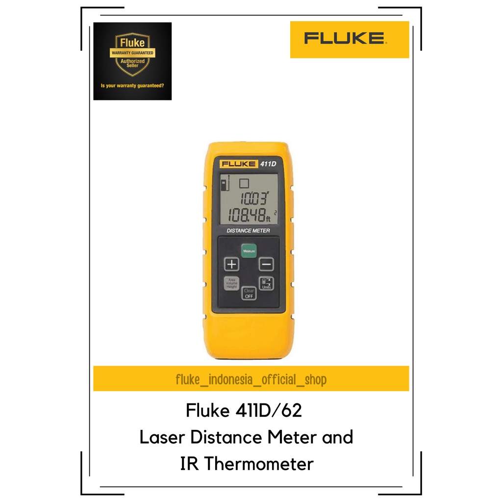 Jual Fluke 411D/62 Laser Distance Meter and IR Thermometer | Shopee ...