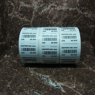 Jual CETAK LABEL BARCODE - CETAK LABEL HARGA - JASA PRINT 30x20 - LABEL ...