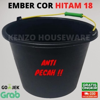 Jual Ember Timba Cor Semen Plastik Hitam Anti Pecah Tong Air Timba ...