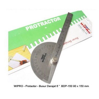 Jual BUSUR DERAJAT WIPRO BDP-160 6 INCHI PROTACTOR STAINLESS STEEL ...