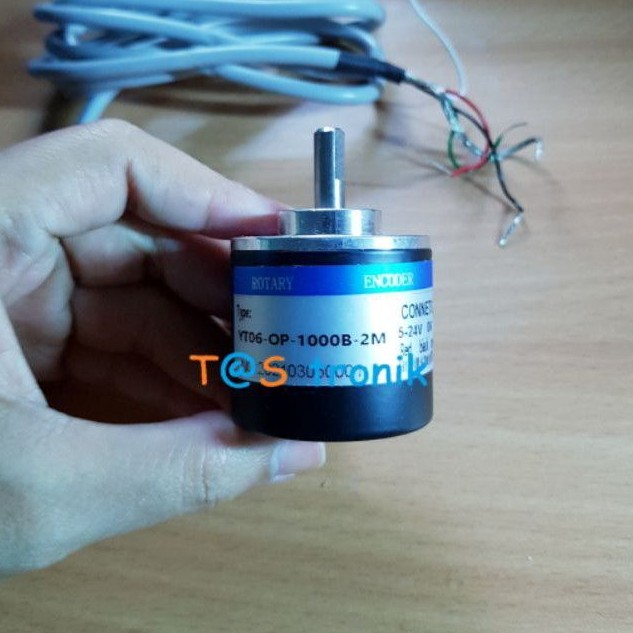 Jual Rotary Encoder 1000P 5-24V 1000 Pulse Encoder AB Phase incremental ...