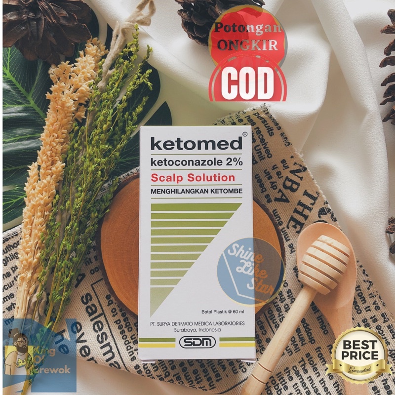 Jual SHAMPOO KETOMED 2% Scalp Solution (Merawat Rambut Rontok & Ketombe ...