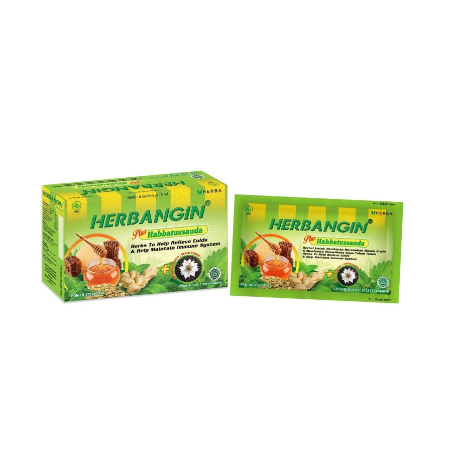 Jual Herbangin Obat Cair Masuk Angin Isi 6 Sachet | Shopee Indonesia