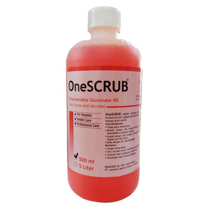 Jual One Scrub OneMed 4% Hand Scrubs refill 500ml OJ | Shopee Indonesia