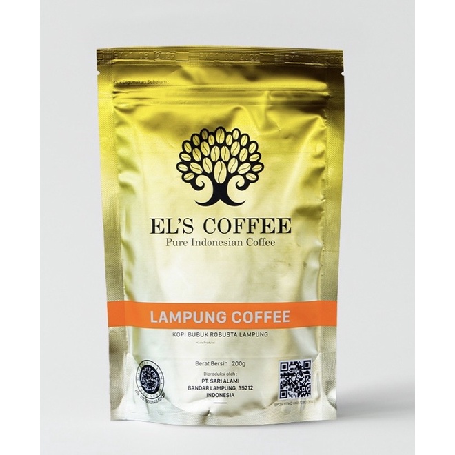 Jual KOPI LAMPUNG EL'S COFFEE 200GRAM KOPI ROBUSTA KOPI ELS OLEH OLEH ...