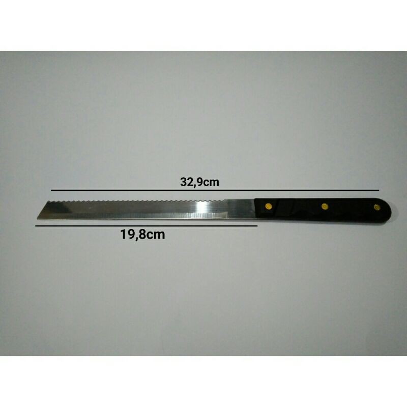 Jual Pisau Roti / Pisau Pemotong Cake - Dua Sisi, Sisi Tajam Untuk ...