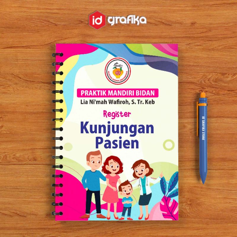 Jual BUKU REGISTER BIDAN CUSTOM BESAR UKURAN A4 | BUKU BIDAN | CUSTOM ...
