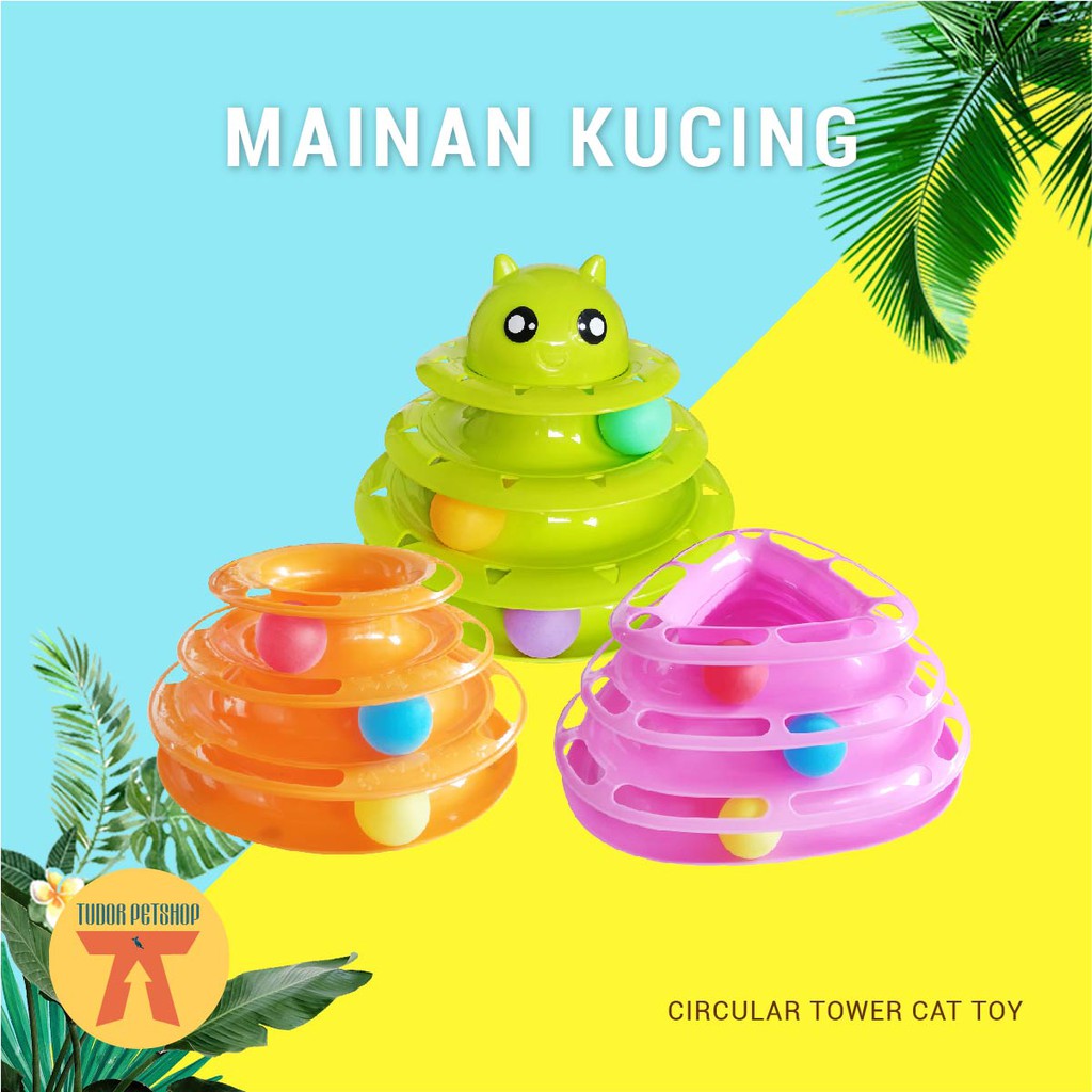 Jual MAINAN Kucing HARRY YAYA CIRCULAR TURNTABLE CAT TOY - BOLA SPIRAL ...