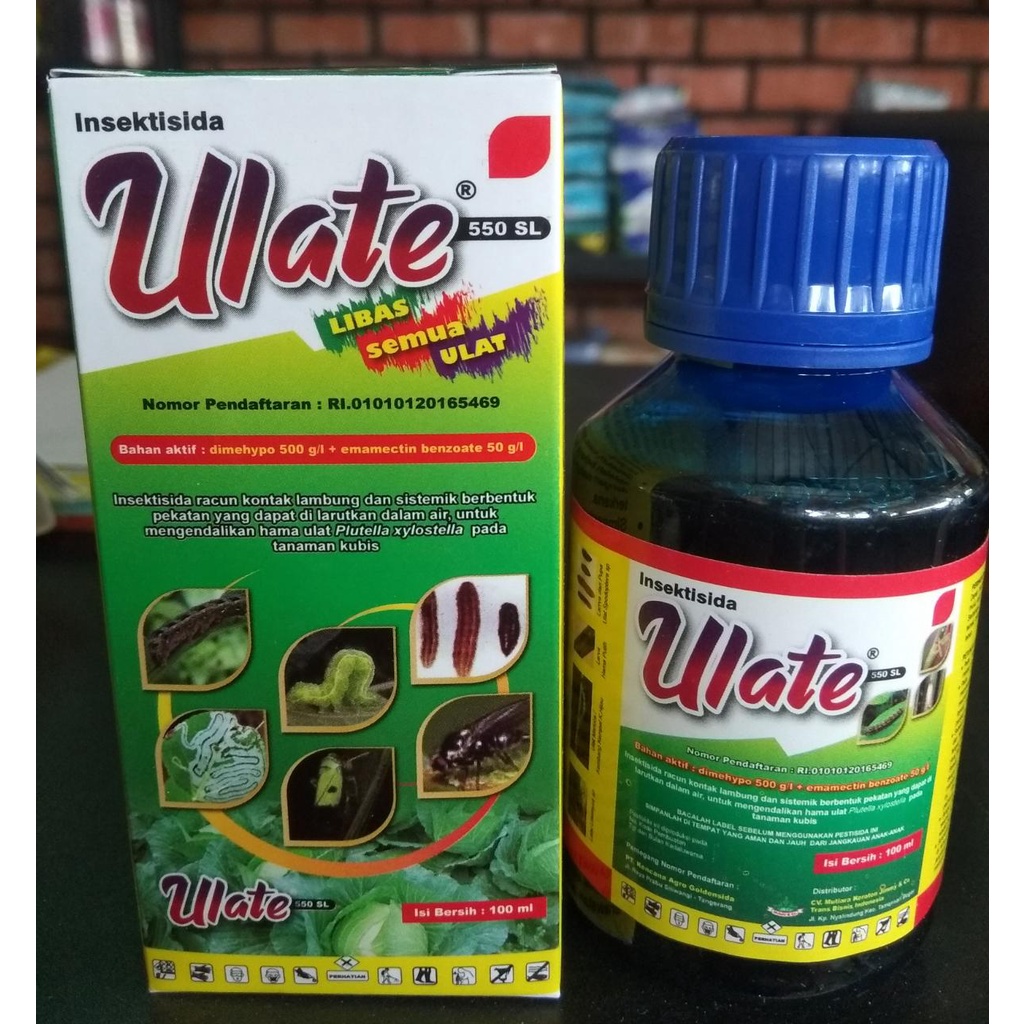 Jual Insektisida ULATE 550SL 100ml racun kontak sistemik hama ulat ...
